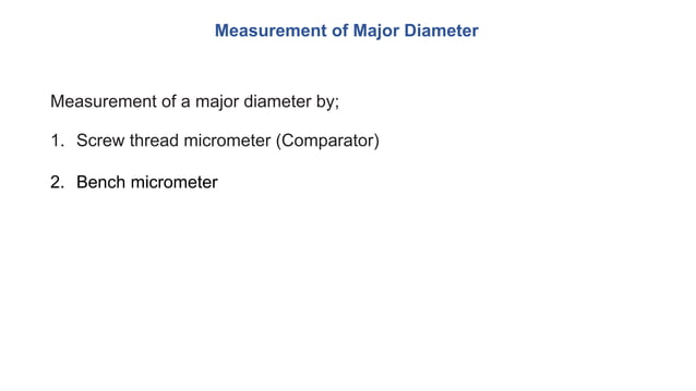 L5 measurement of screw thread | PPTX