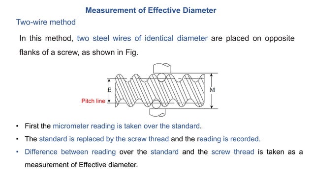 L5 measurement of screw thread | PPTX