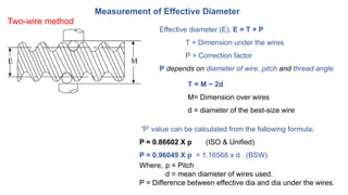L5 measurement of screw thread | PPTX