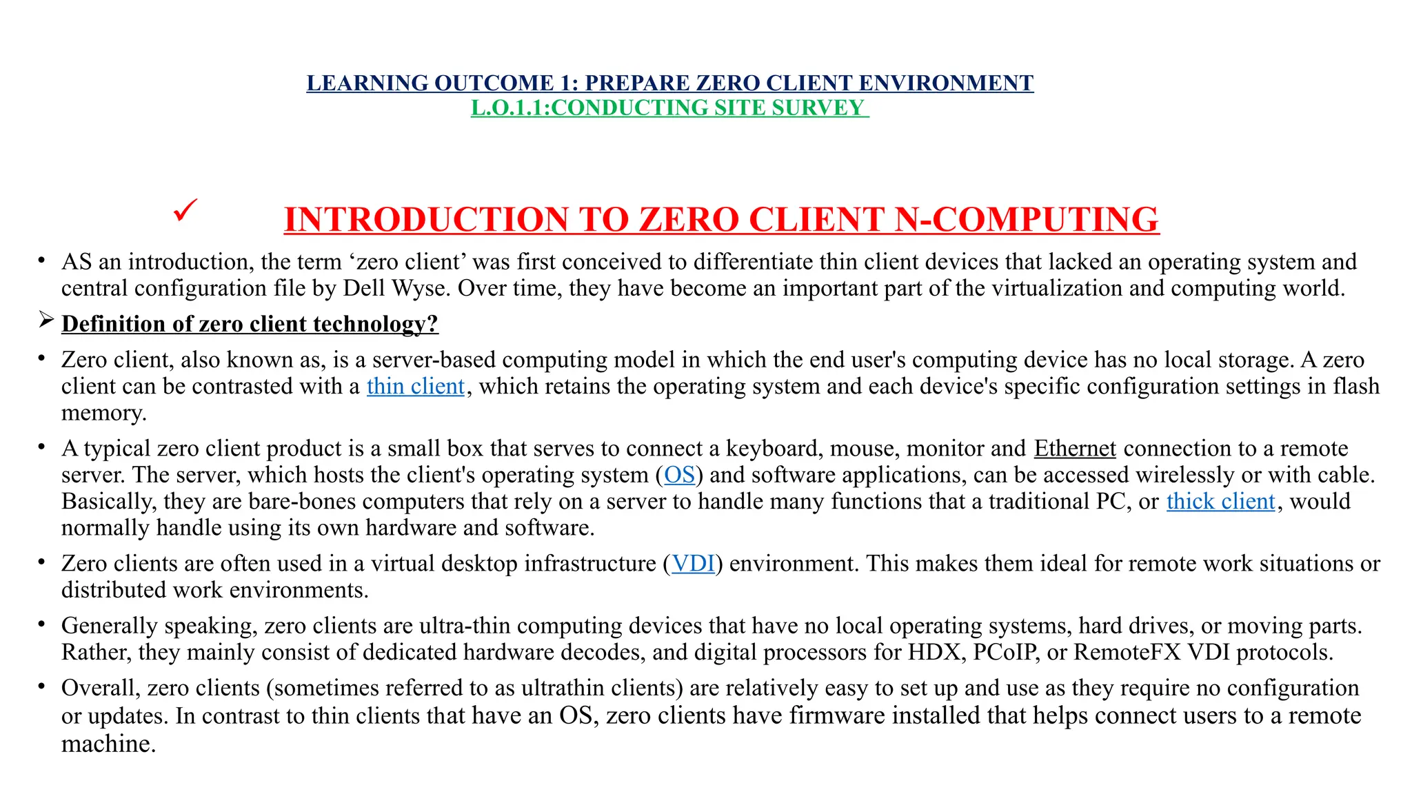 L5 Network and Internet tecchnologyT ZERO CLIENT APPLICATION | PPTX