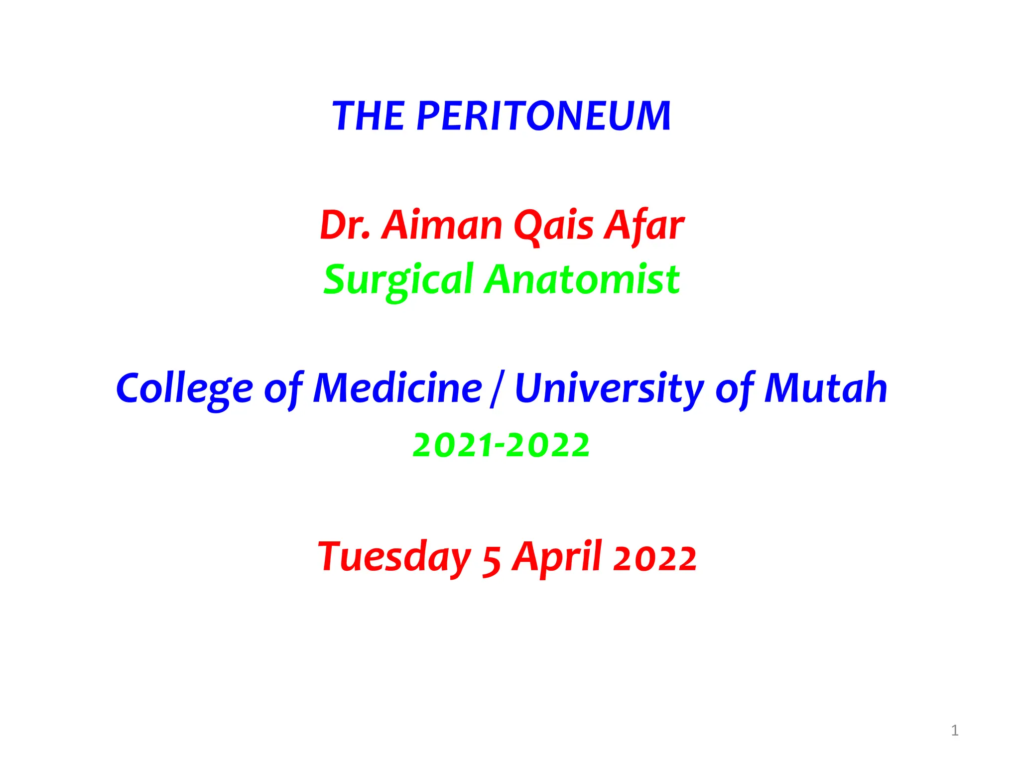 Peritoneum structure, components, ligaments | PDF
