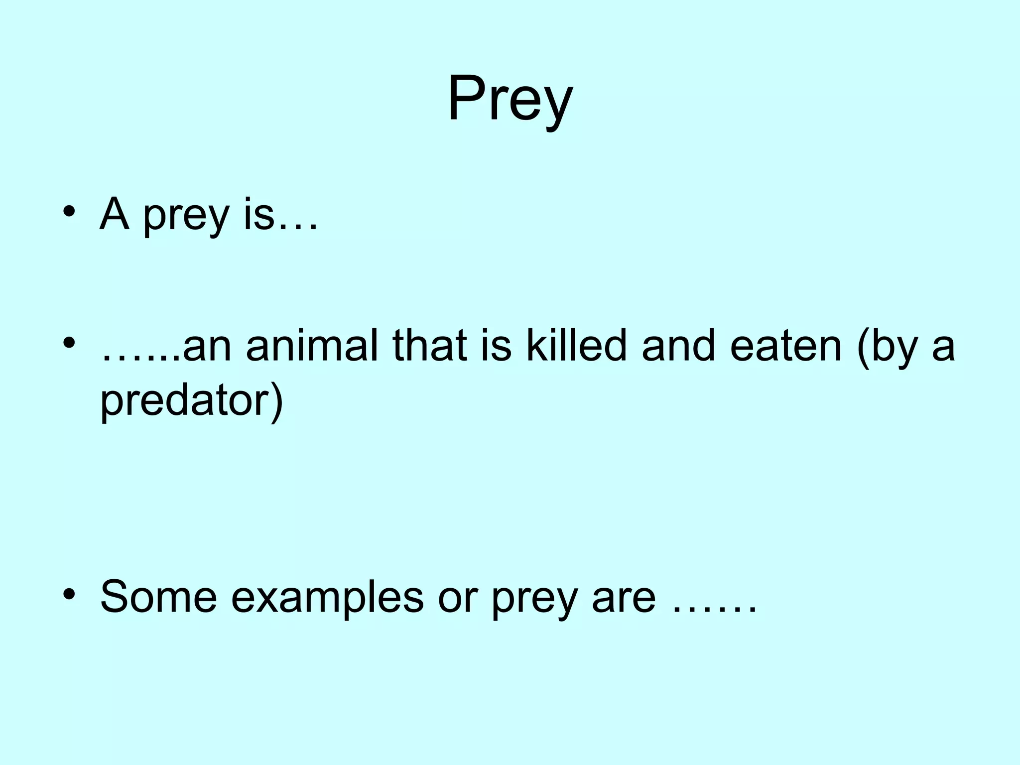 Lesson 5 predator and prey | PPT