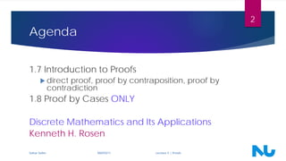 Discrete Mathematics: Lecture 5 - Proofs | PDF