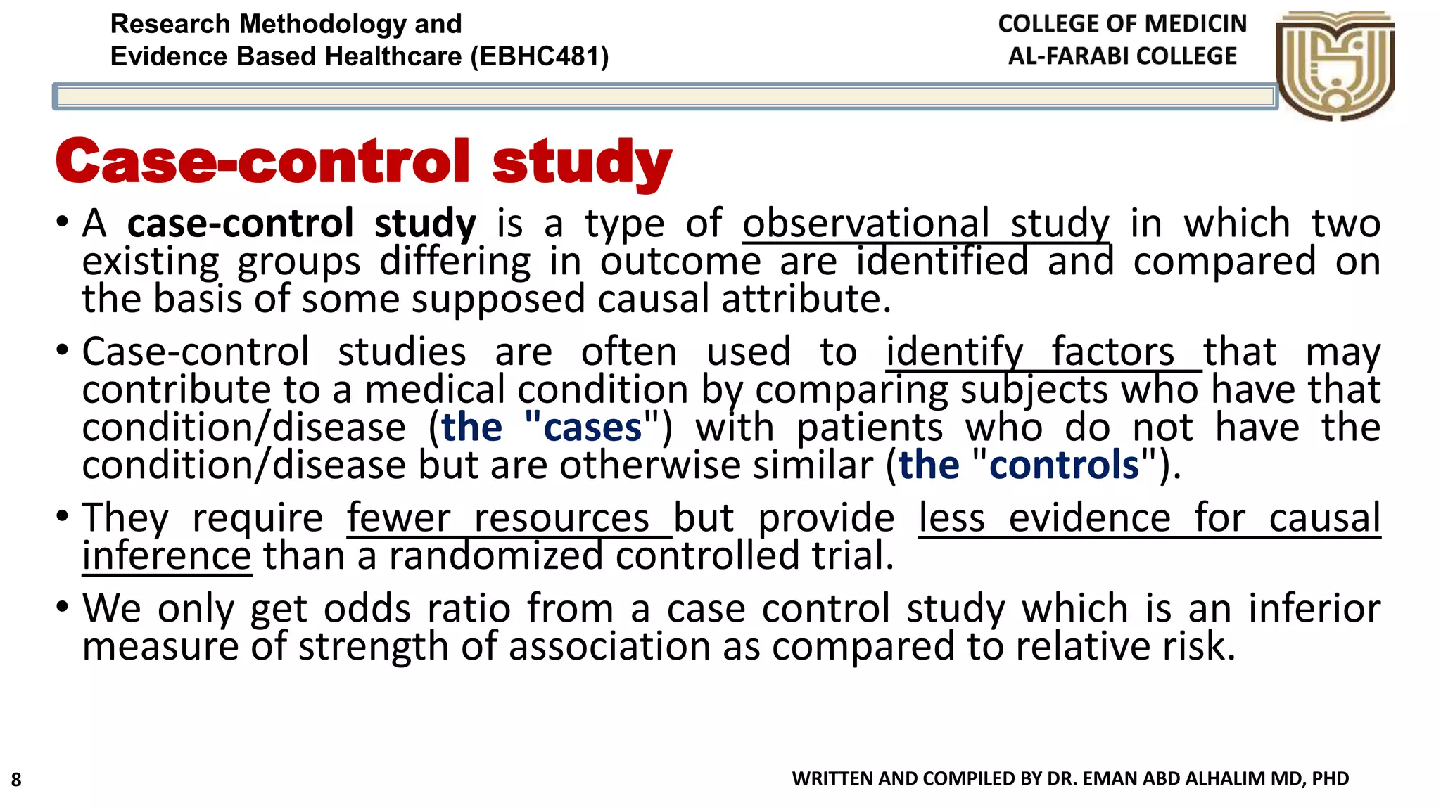 L5 rm cohort studies case control studies | PPTX