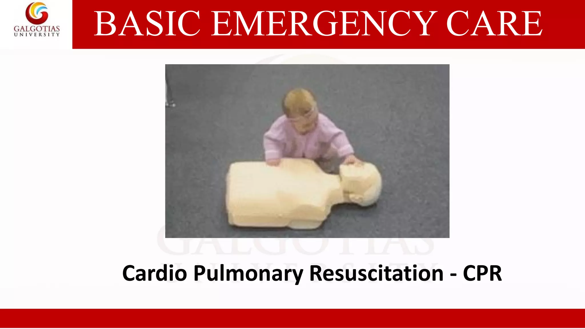 Basic emergency care and First aid and TRIAGE | PDF