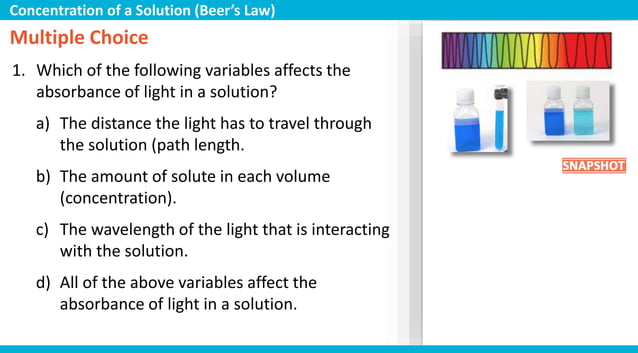 L5 Using Colorimeter UV Vis Spectrometry (simplified).pptx | Chemistry ...
