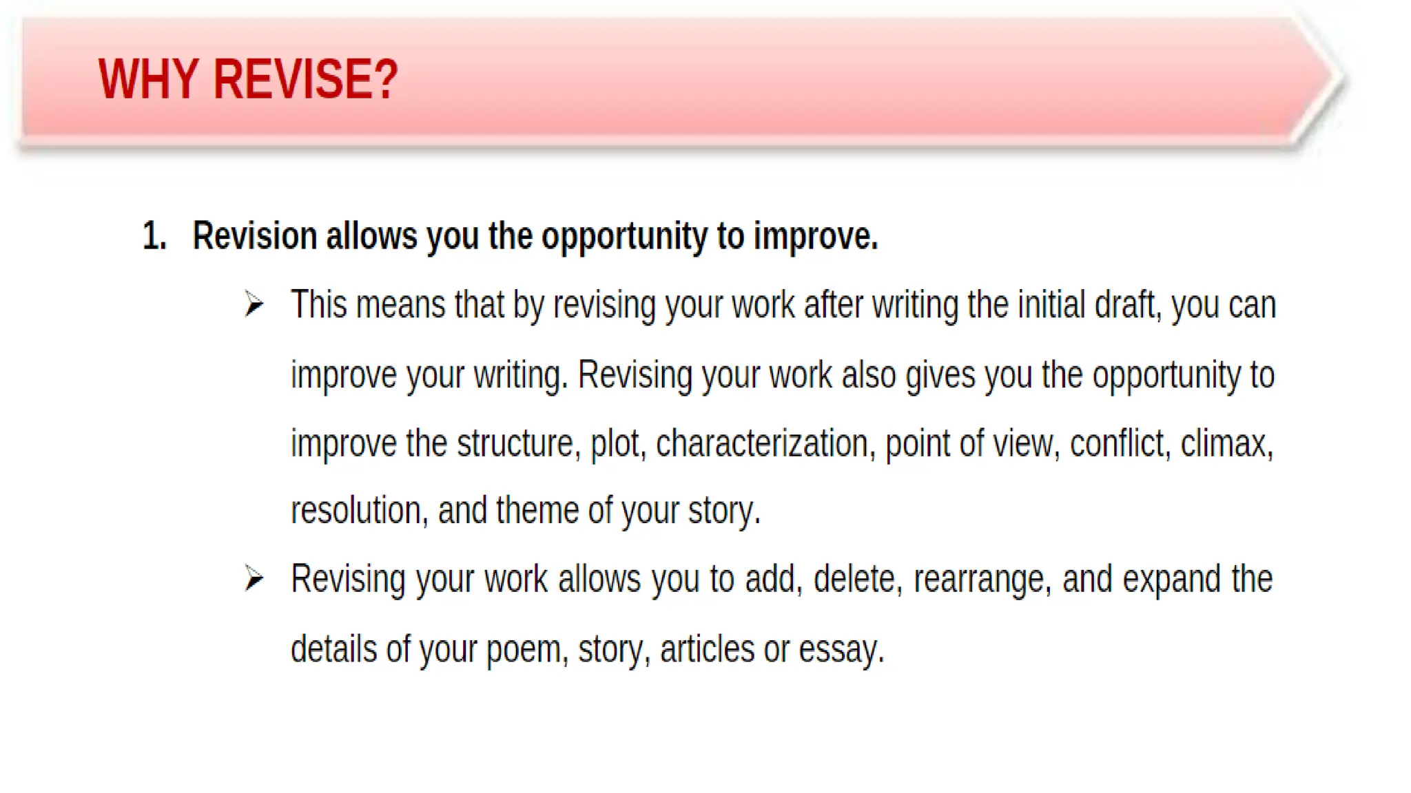 L#6- Revising the draft- Creative Non fiction | PPTX