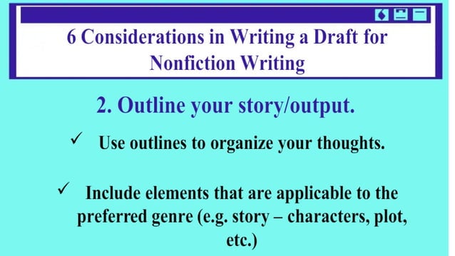L#6- Revising the draft- Creative Non fiction | PPTX