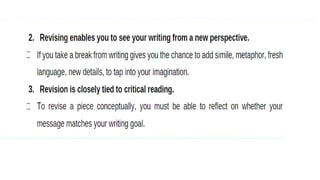 L#6- Revising the draft- Creative Non fiction | PPTX