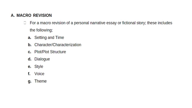 L#6- Revising the draft- Creative Non fiction | PPTX