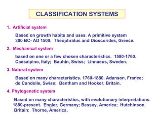 Plant taxonomy | PPT