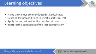 Choosing a statistical test | PDF