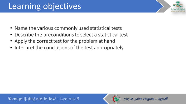 Choosing a statistical test | PDF
