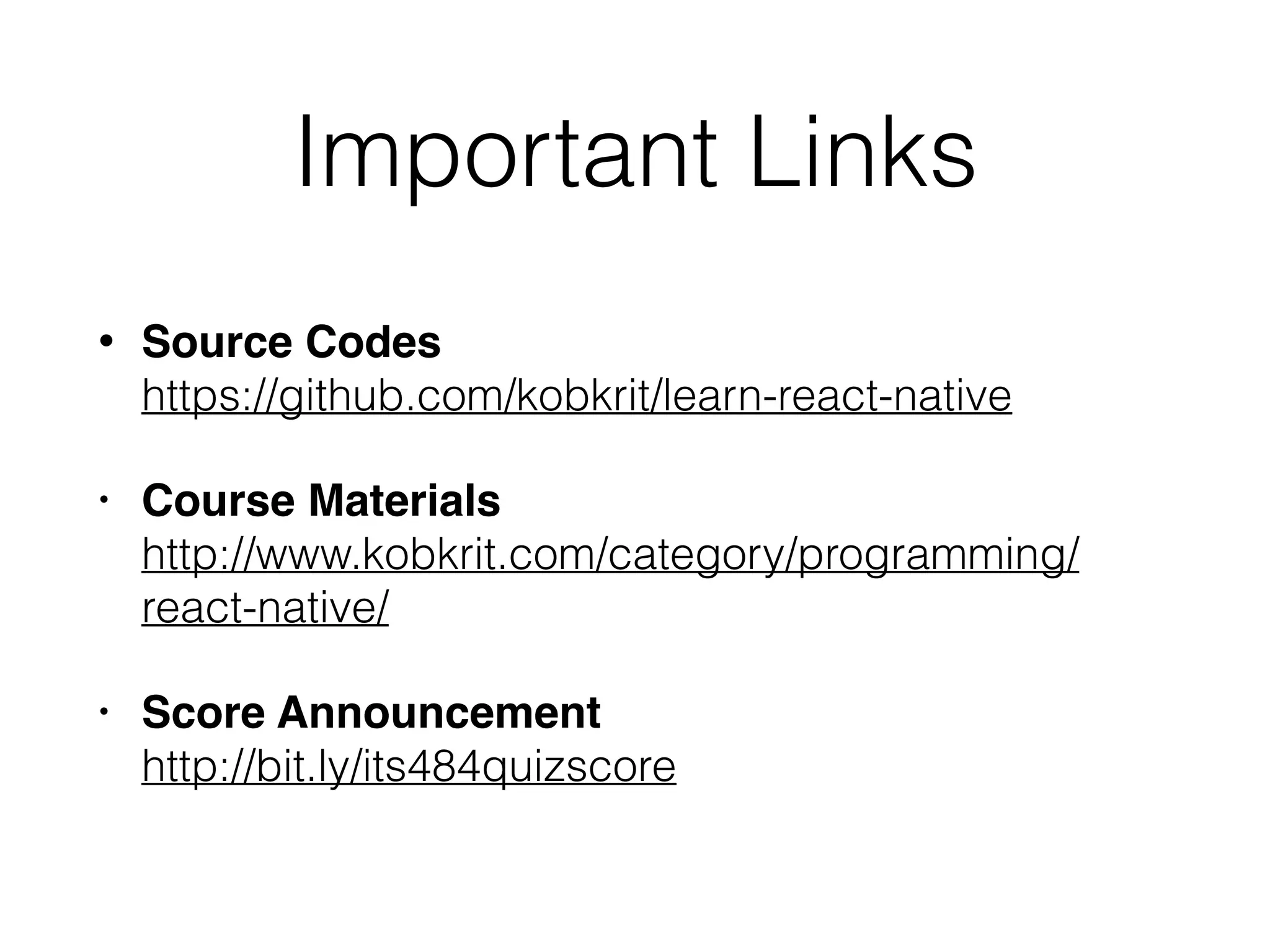 React Native Tutorial Lecture 6 Component Props And Network Ppt Free Download