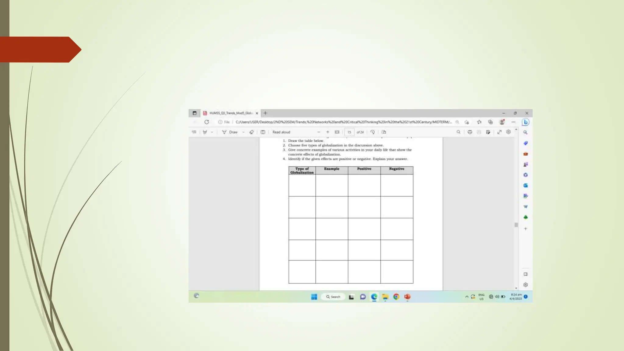 L6-GLOBAL NETWORKS PowerPoint presentation | PPTX