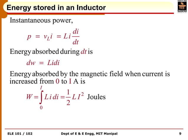 L6 inductor | PPT | Physics | Science