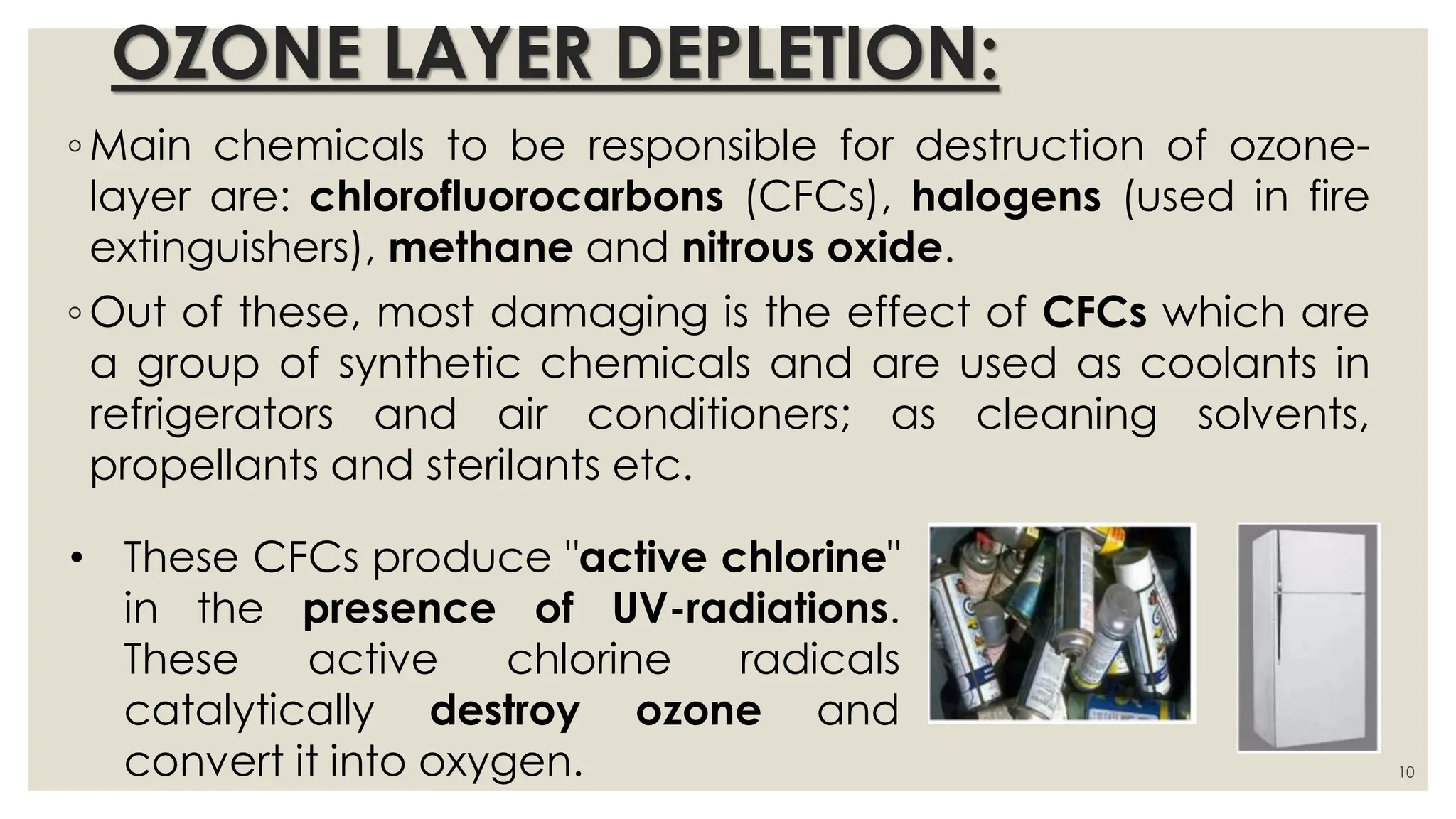 Ozone layer depletion-chloroflorocarbon CFC | PDF