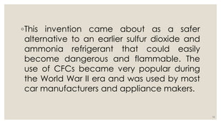 Ozone layer depletion-chloroflorocarbon CFC | PPT