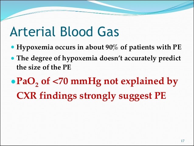 L6 pulmonary embolism