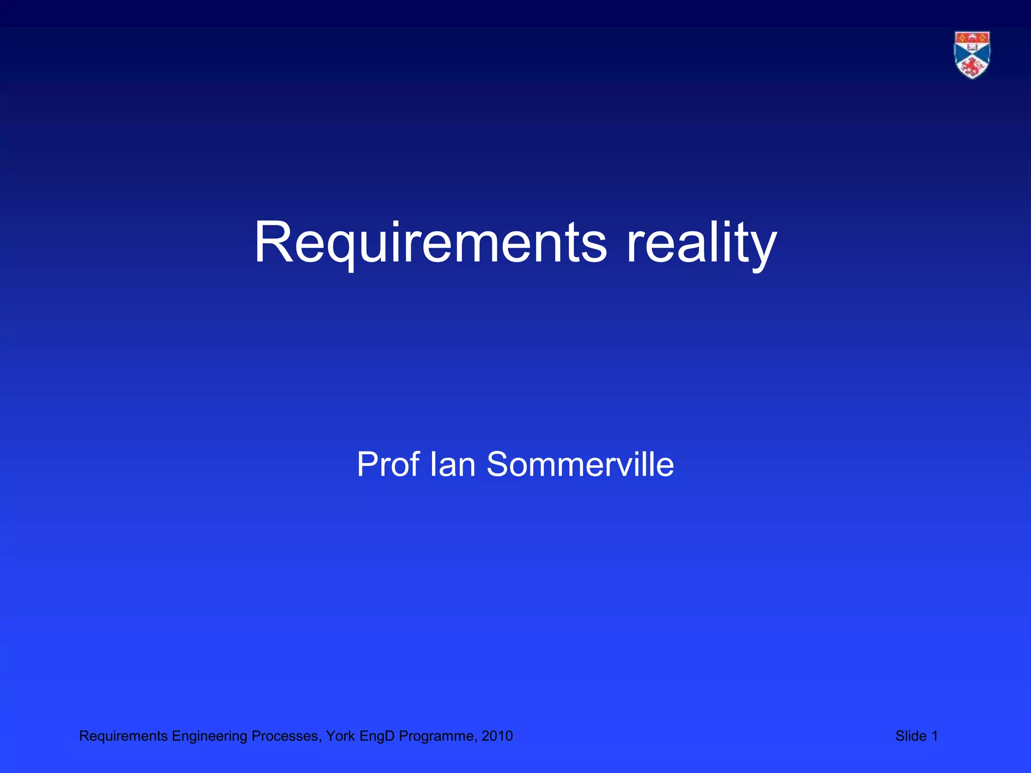 Requirements reality | PPT