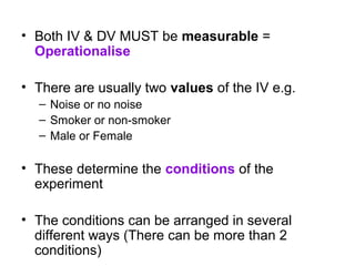 Hypothesis and IV and DV | PPT