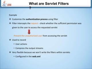 Servlet Filters | PPTX | Web Development | Internet