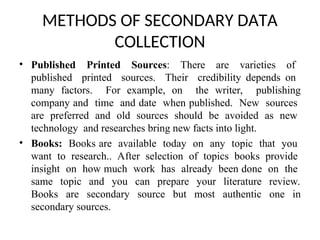 CONCEPT OF DATA COLLECTION METHODS USED IN RESEARCH. | PPT