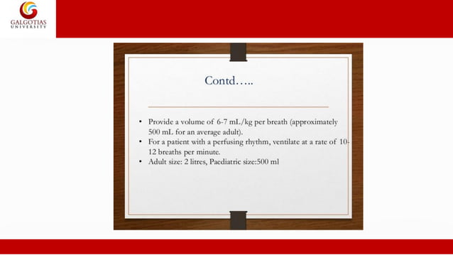 Chockinf and ventilation including Use of BVM | PDF