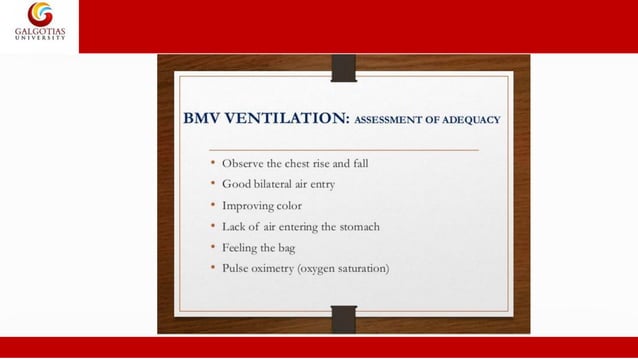Chockinf and ventilation including Use of BVM | PDF