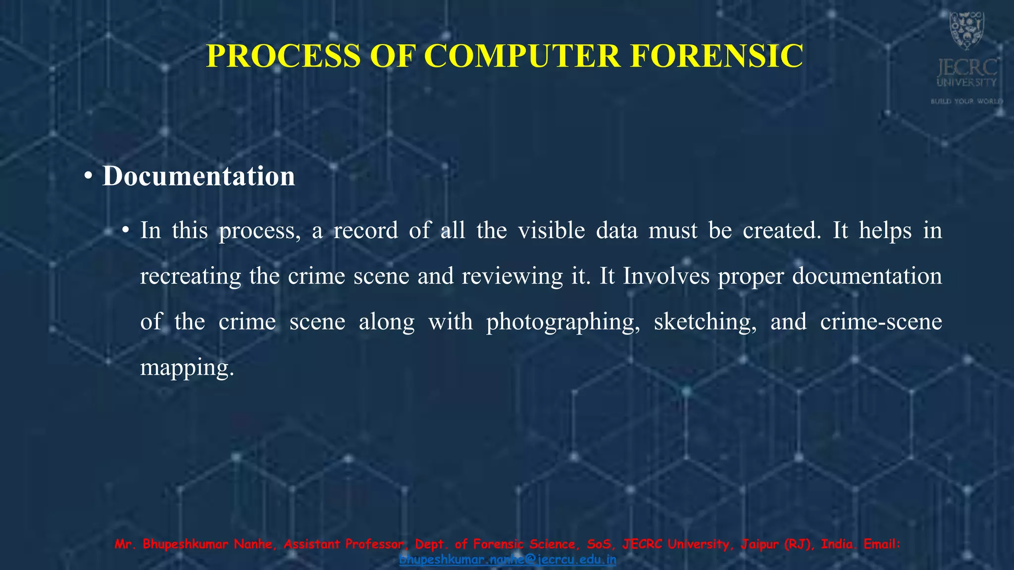 L6 Digital Forensic Investigation Toolspptx Databases Computer