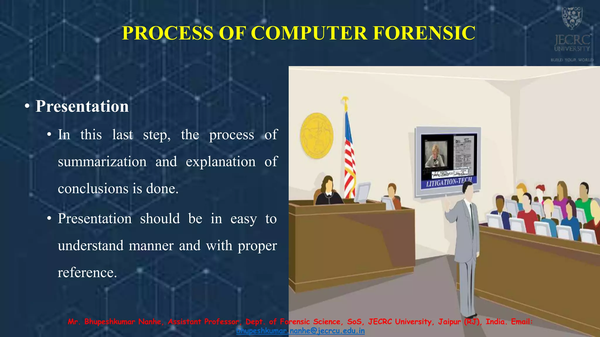 L6 Digital Forensic Investigation Toolspptx Databases Computer