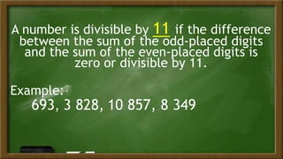 Divisibility rules | PPTX