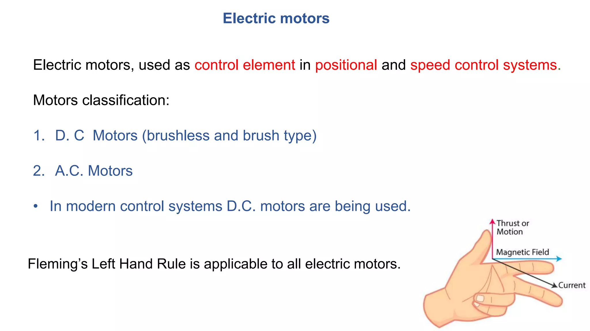 L6 Electrical Actuation system | PPTX