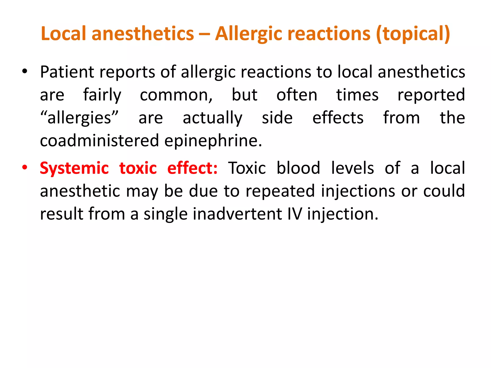 Local anesthetics | PPTX