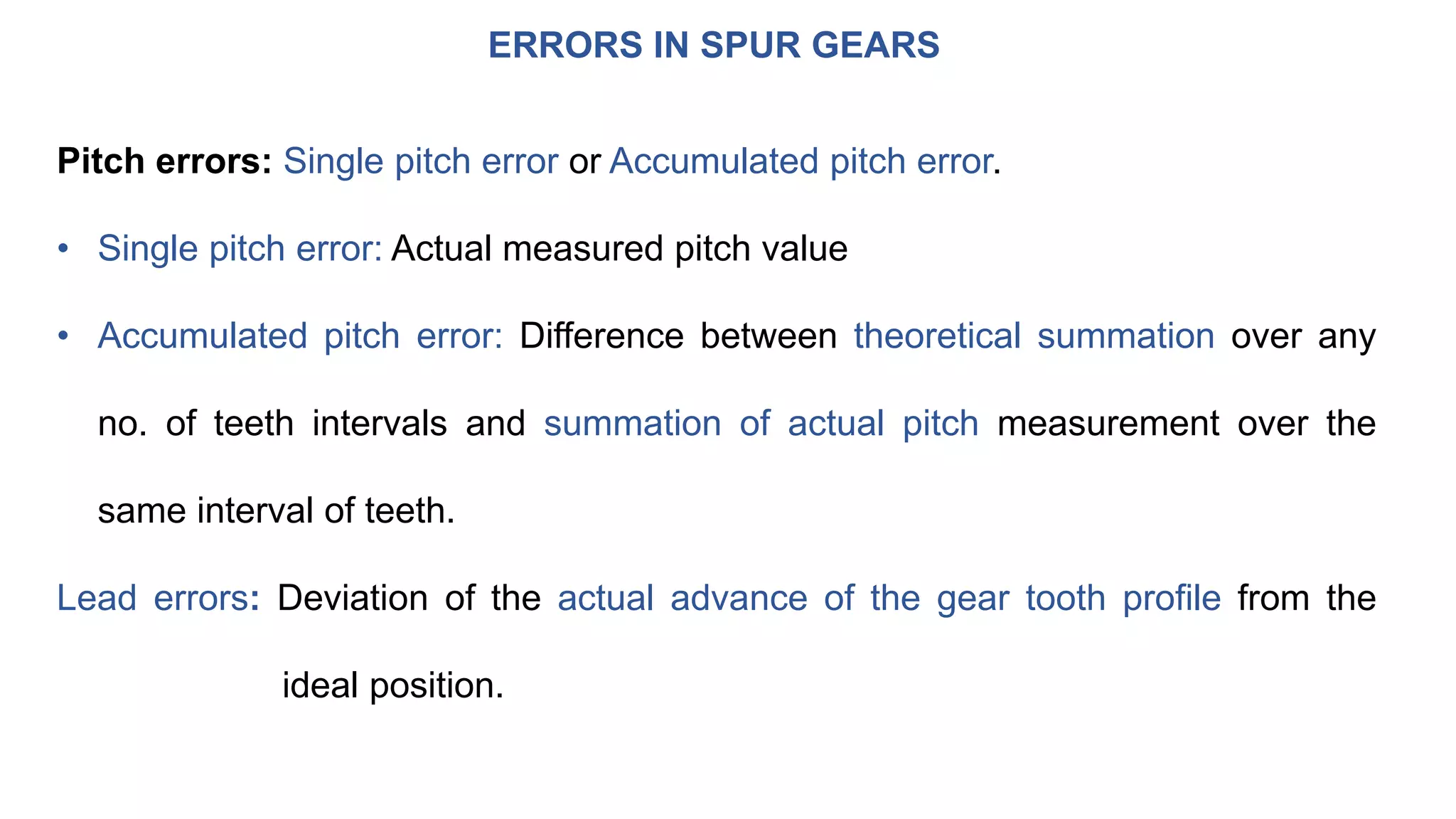L6 measurement of gear tooth | PPTX