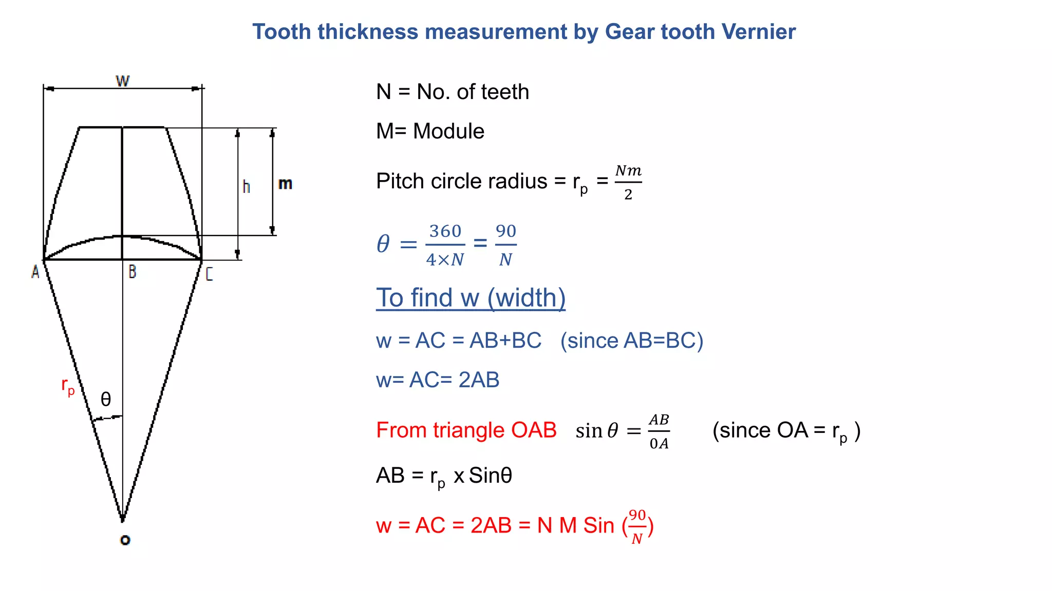 L6 measurement of gear tooth | PPTX