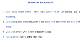 L6 measurement of gear tooth | PPTX