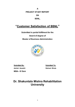 Customer satisfaction of bsnl | DOCX