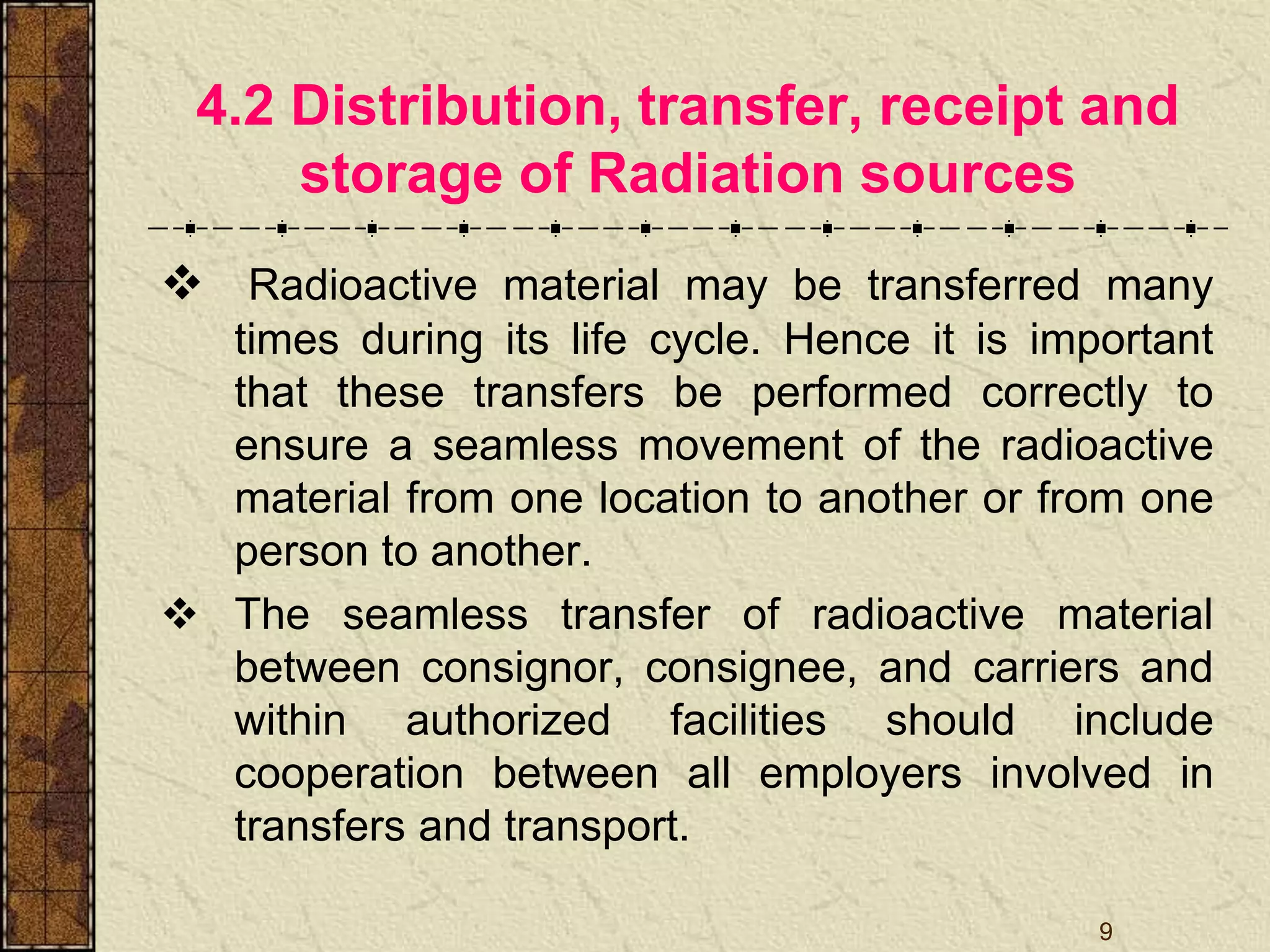 L6 safety and security of radiation sources | PPT