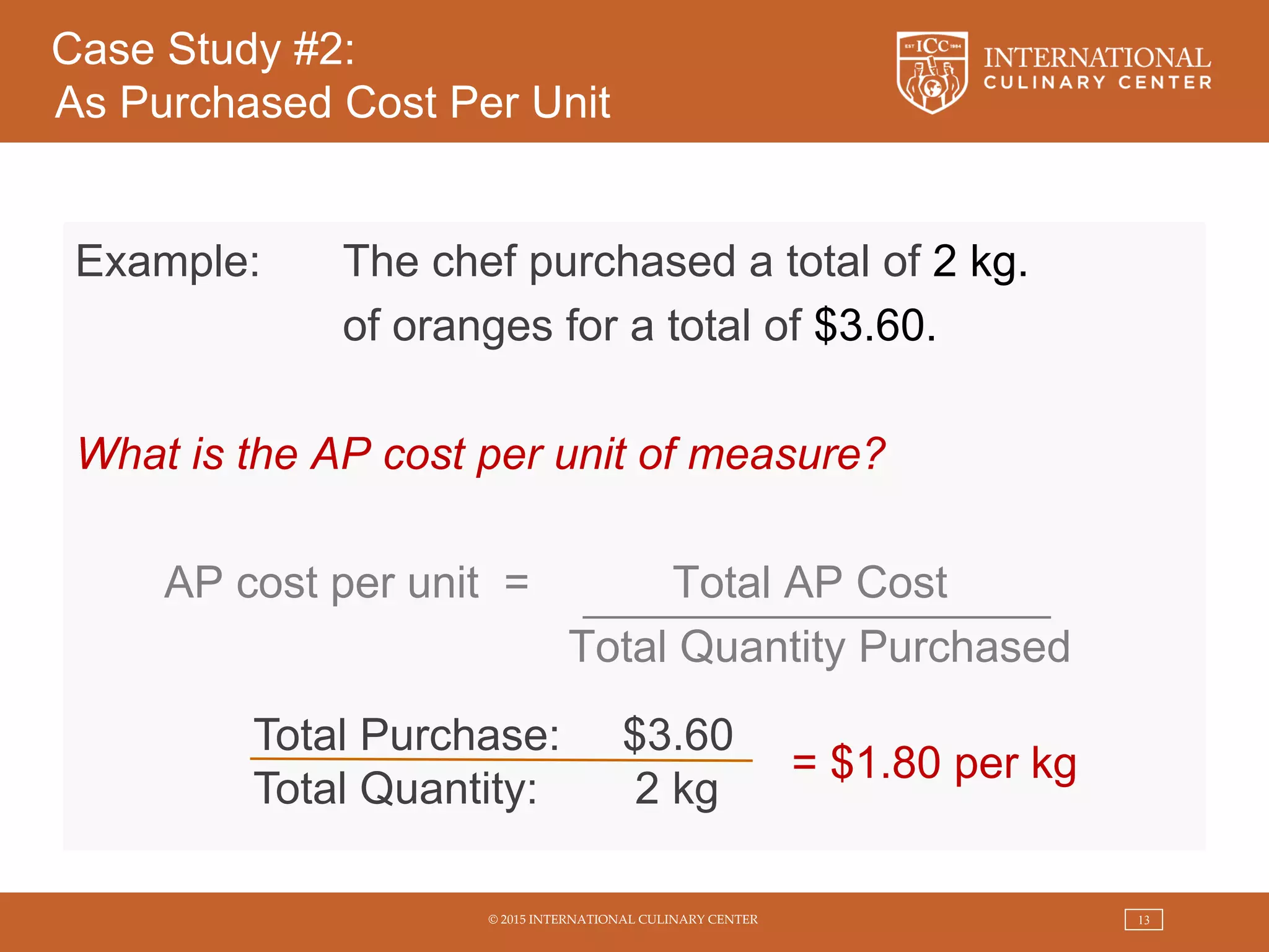 Food Costing | PPTX