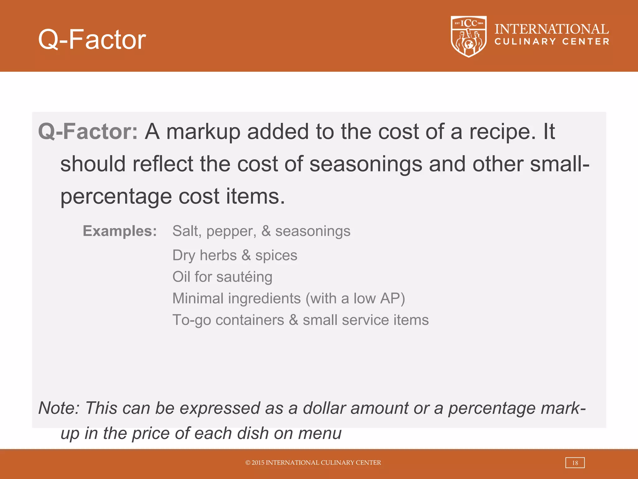 Food Costing | PPTX