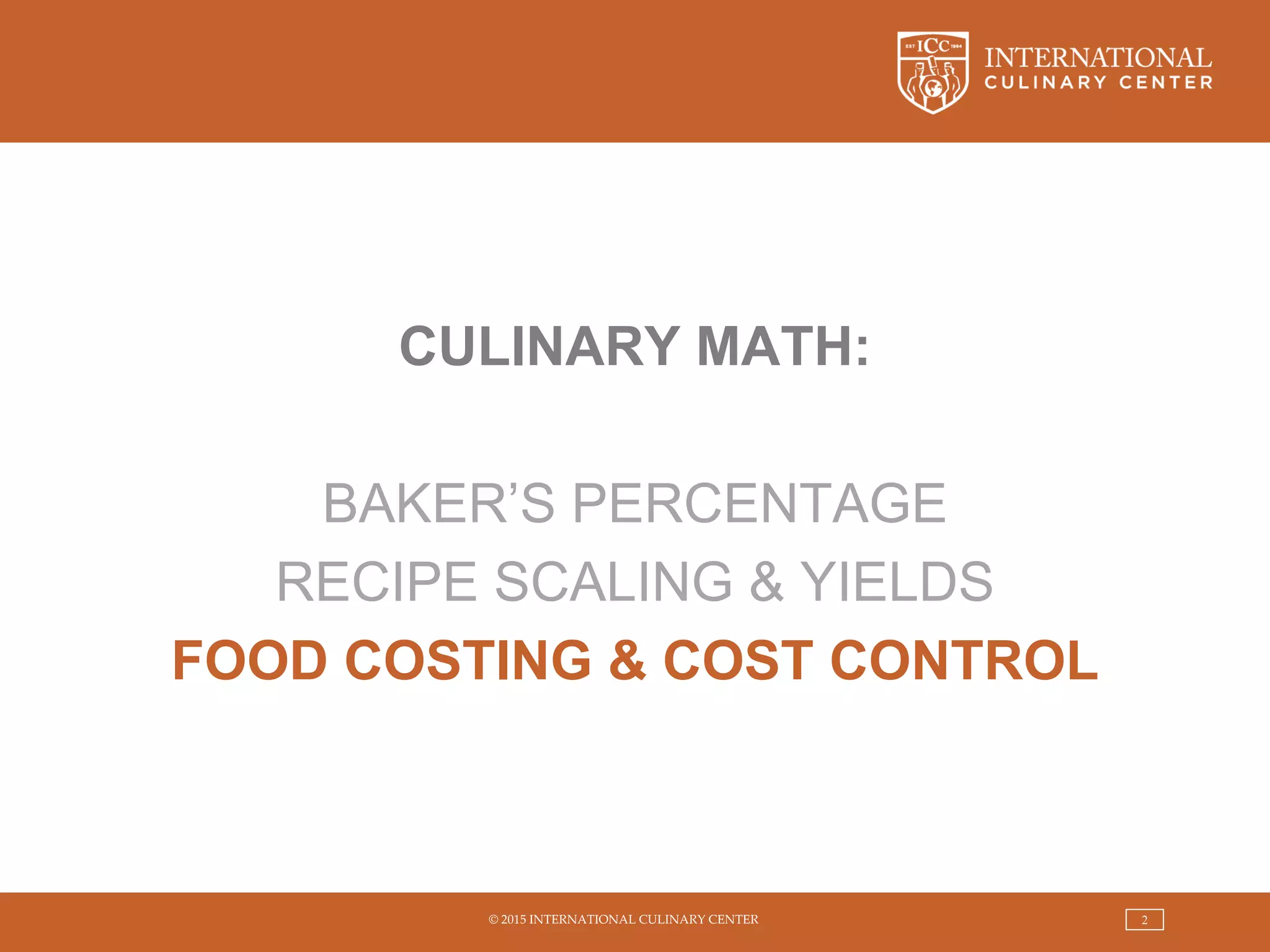 Food Costing | PPTX