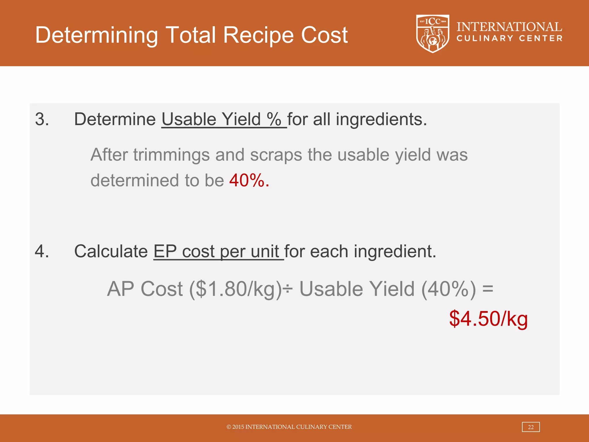 Food Costing | PPTX
