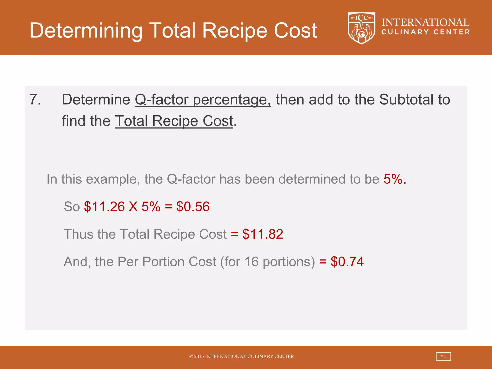 Food Costing | PPTX