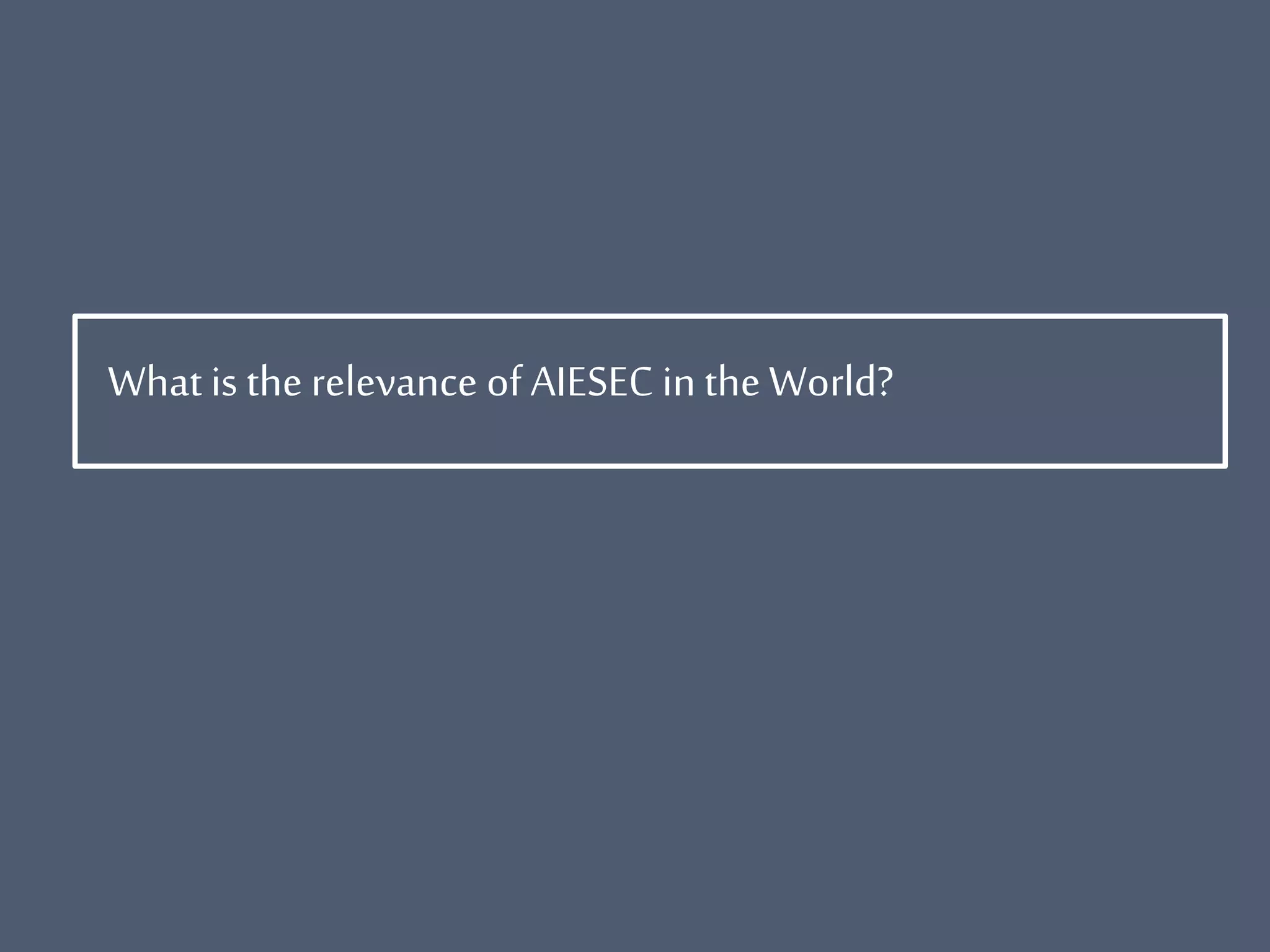AIESEC WAY | PPT