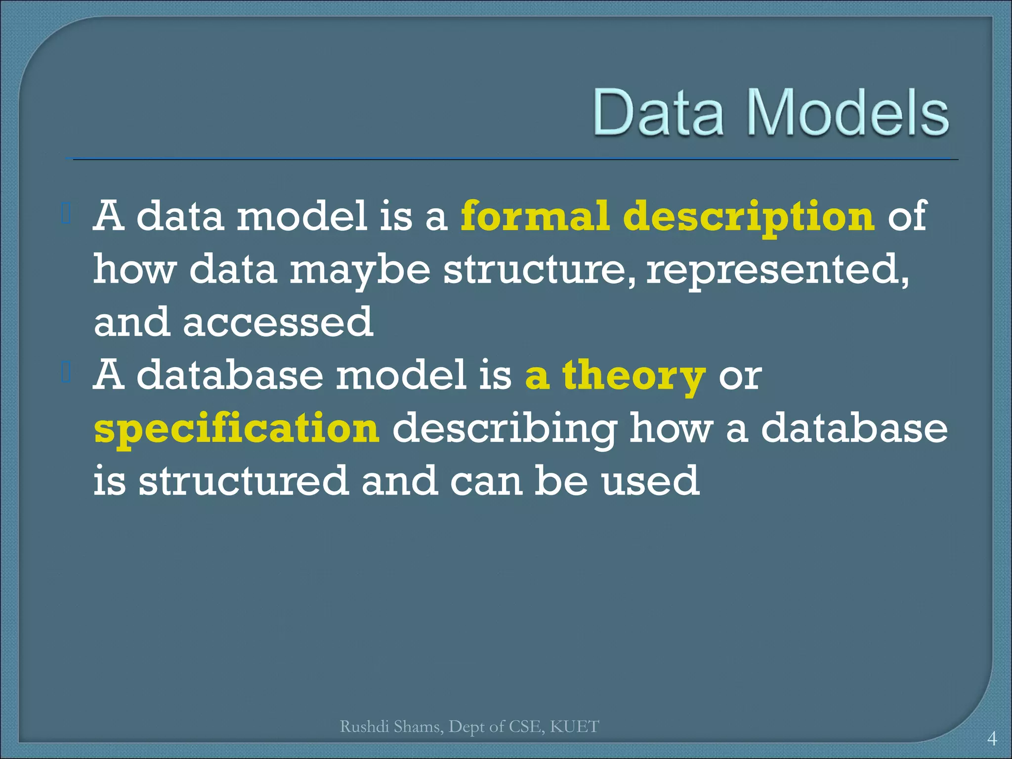 L7 Data Model And Dbms Architecture Ppt