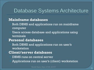 L7 data model and dbms architecture | PPT