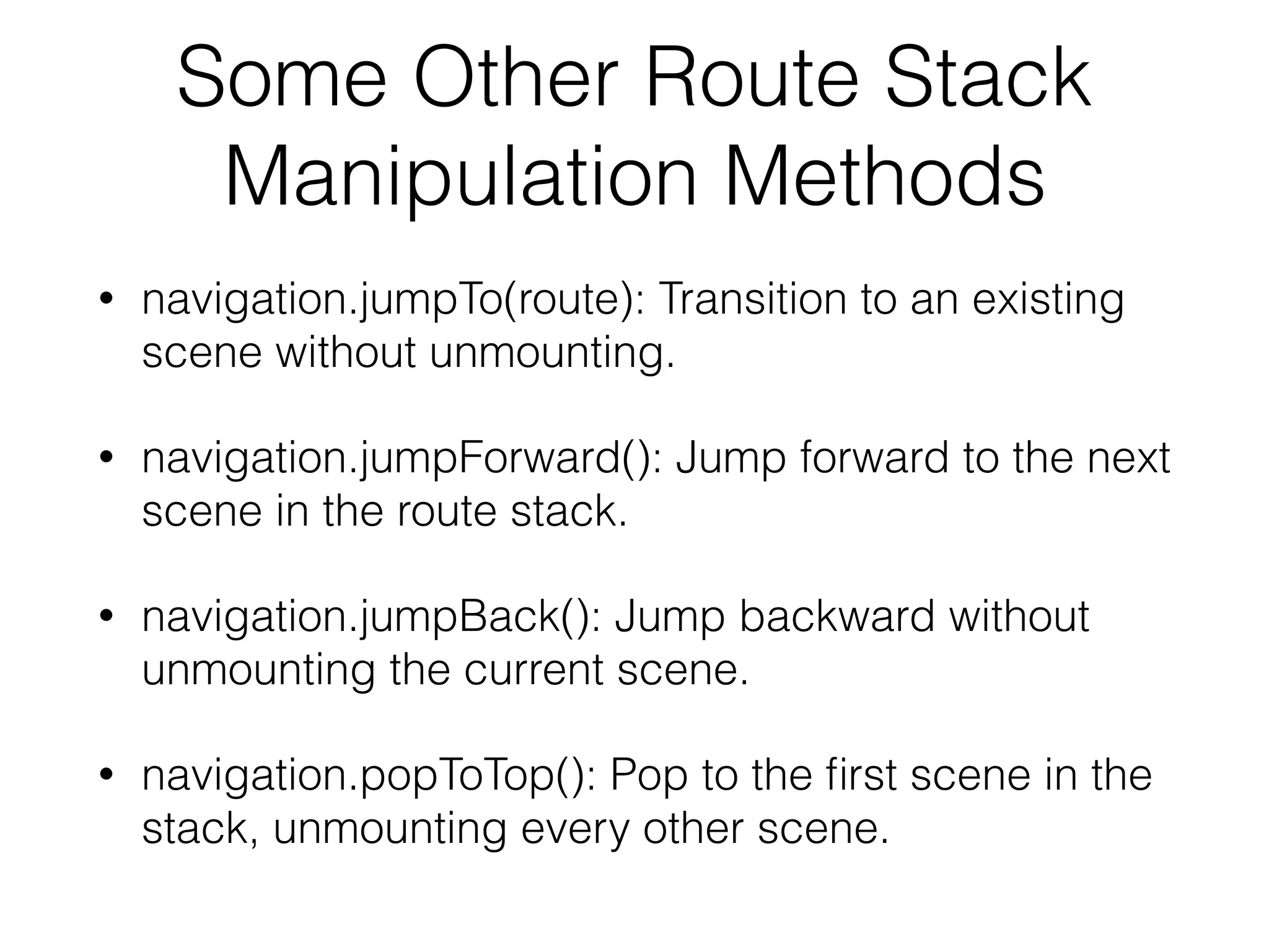 React Native Tutorial Lecture 7 Navigation Scene Transition Listview Ppt
