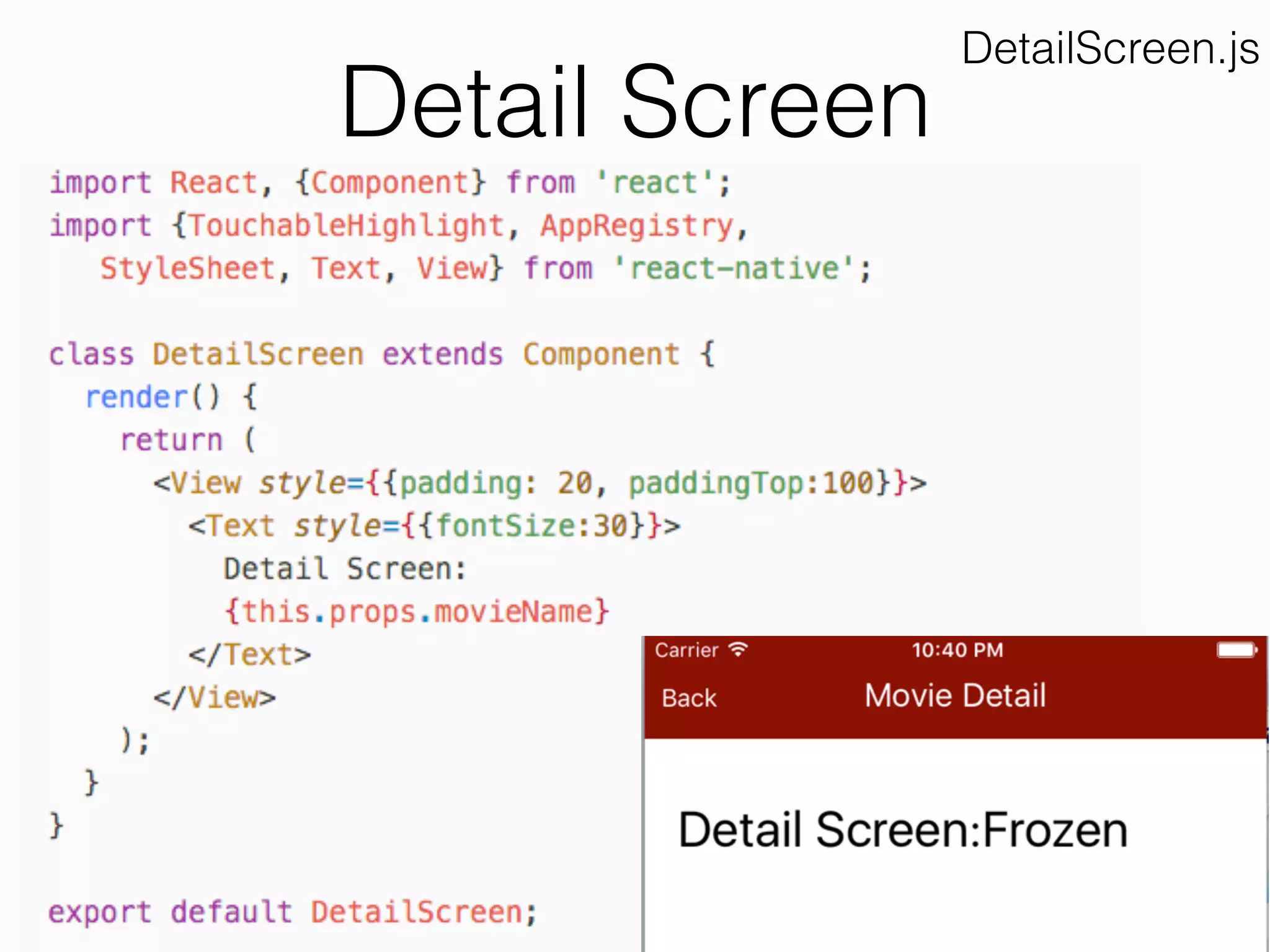 React Native Tutorial Lecture 7 Navigation Scene Transition Listview Ppt