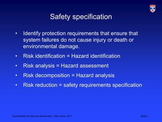 Safety specification (CS 5032 2012) | PPTX